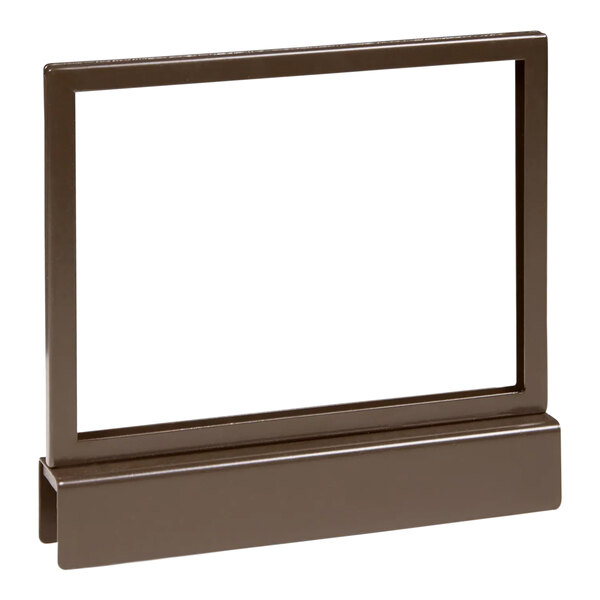 Econoco Linea 5 1/2" x 7" Bronze Metal Sign Holder with Magnetic Saddle ...