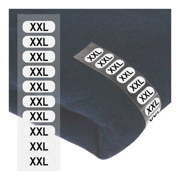 Wraparound Clothing Label - XXL - 250/Roll