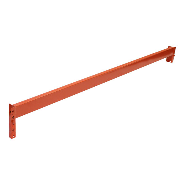 Interlake Mecalux 144" Orange Heavy-Duty Non-Slotted Pallet Rack Beam ...