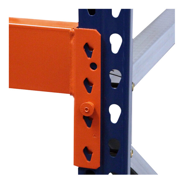 Interlake Mecalux 108" Orange Heavy-Duty Non-Slotted Pallet Rack Beam ...