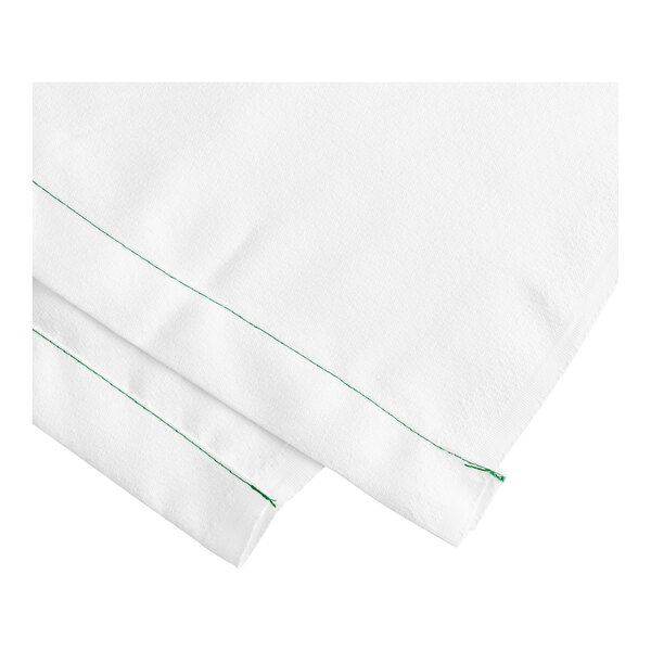 1888 Mills Beyond Woven 120" x 72" Twin Size White Micro Check 100% ...