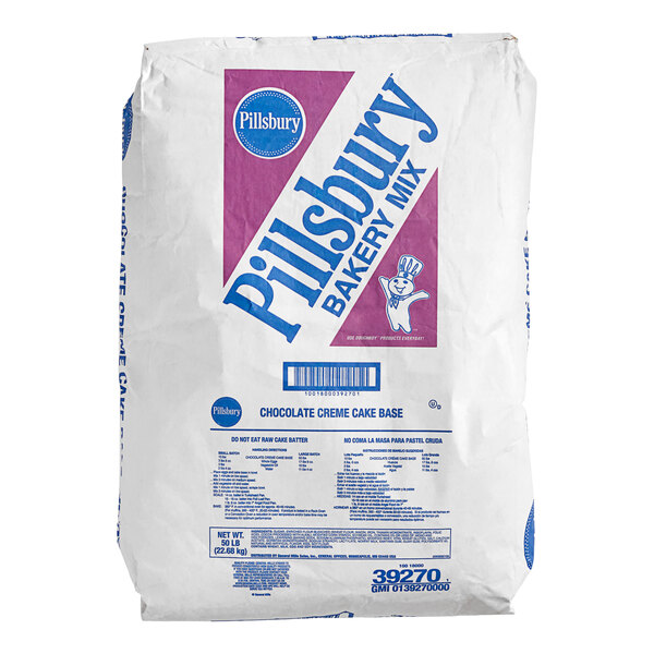 Pillsbury Chocolate Creme Cake Base Mix 50 lb.