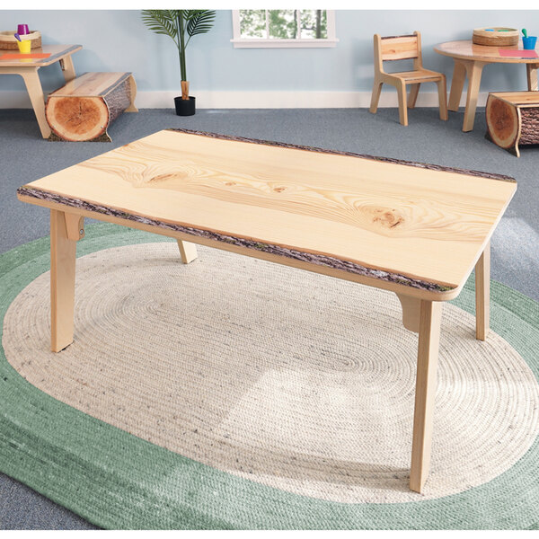 NATURE VIEW LIVE EDGE RECTANGLE TABLE 22H