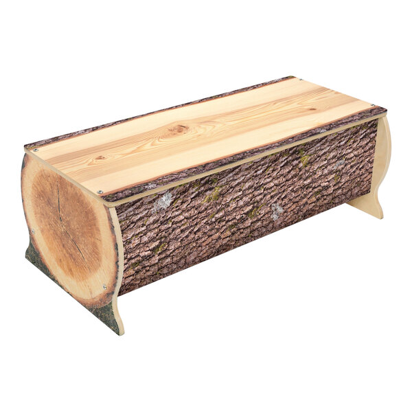 Whitney Brothers Nature View 34" x 15 3/4" x 12" Large Live Edge Wood Log Bench