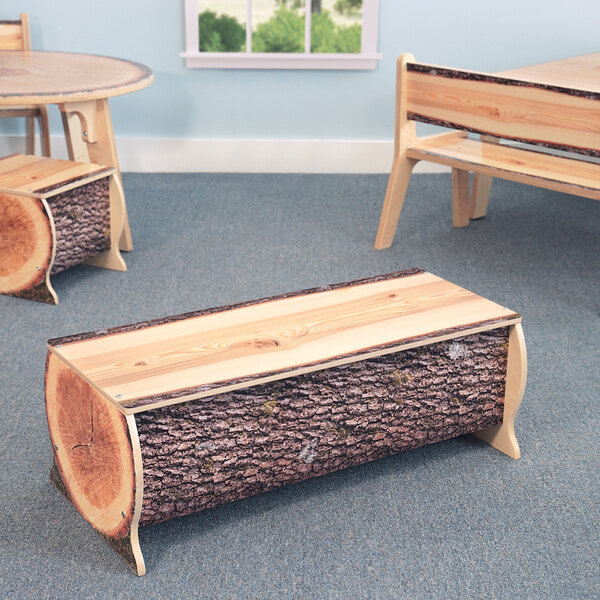 Whitney Brothers Nature View 34" x 15 3/4" x 12" Large Live Edge Wood ...