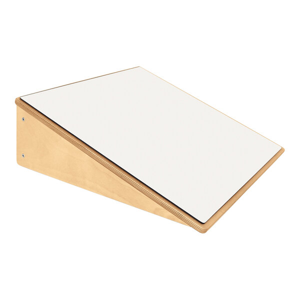 Whitney Brothers 21 3/4" x 21" 7 1/4" Wood Infant Floor Mirror Ramp