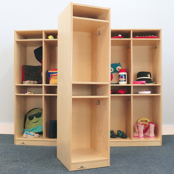 Whitney Brothers 12 1/2" x 14 3/4" x 48" Two Section Coat Locker