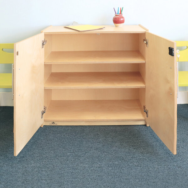 Whitney Brothers Whitney Plus 36" x 15" x 30" Locking Wood Classroom ...