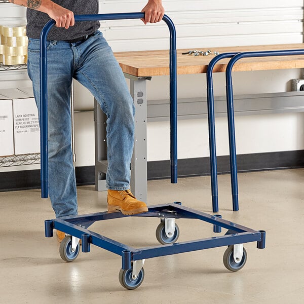 Lavex 27" x 30" Steel Open Deck Panel Truck - 1,000 lb. Capacity