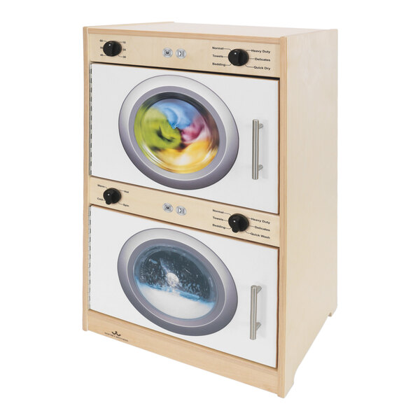 Whitney Brothers Contemporary 19" x 15" x 35" White Washer / Dryer