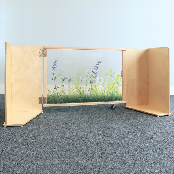 Whitney Brothers Nature View WB0261 60" x 14 1/2" x 27" Wood Divider ...