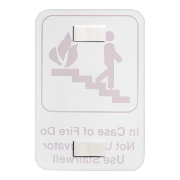 Lavex In Case Of A Fire Do Not Use Elevator, Use Stairwell Sign - Red ...