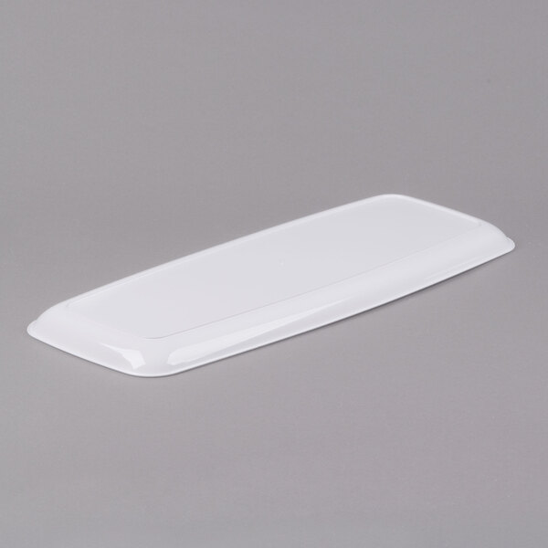 Sabert Mozaik 22" x 9" White Rectangular Polypropylene Platter ...