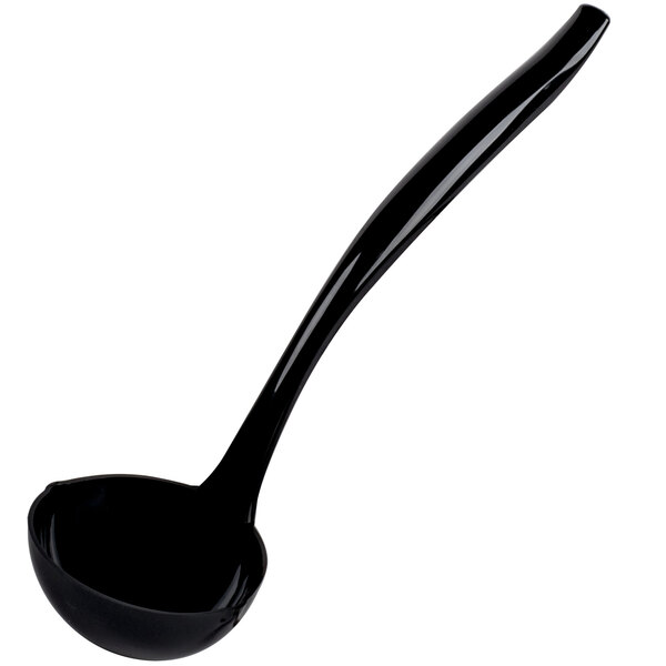 Sabert 4 oz. Black Disposable Polypropylene Ladle - 36/Case