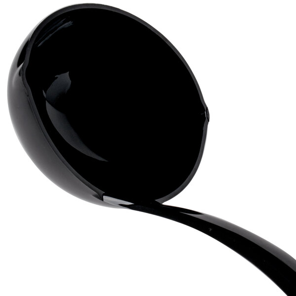 Sabert 4 oz. Black Disposable Polypropylene Ladle - 36/Case