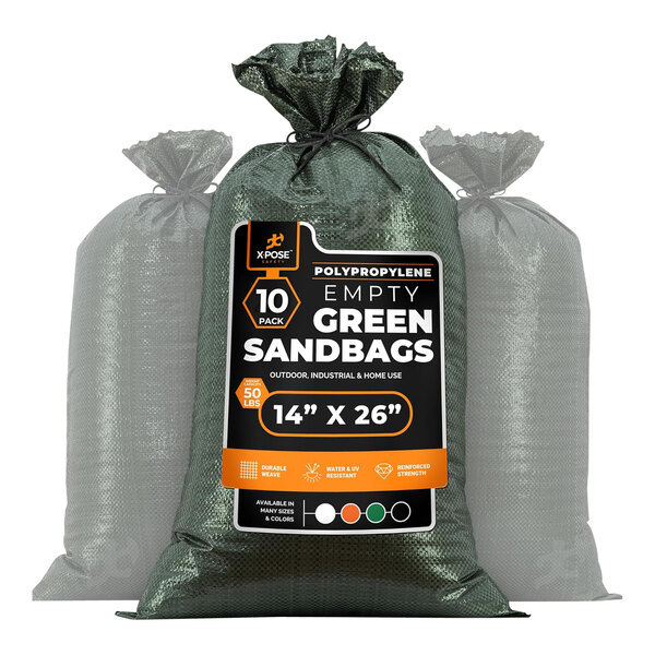 Xpose Safety 14" x 26" Green Military Grade Reusable Woven ...