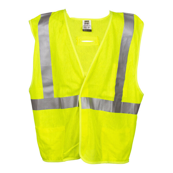 Cordova Cor-Brite Lime Type R Class II High Visibility Arc Flash Rated Flame-Resistant ...
