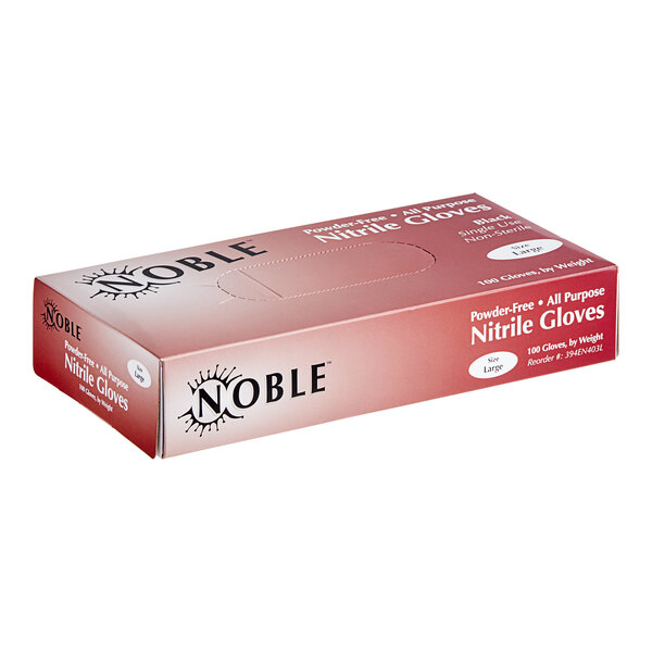 Noble Products Nitrile 3.5 Mil Thick Black All-Purpose Powder-Free ...