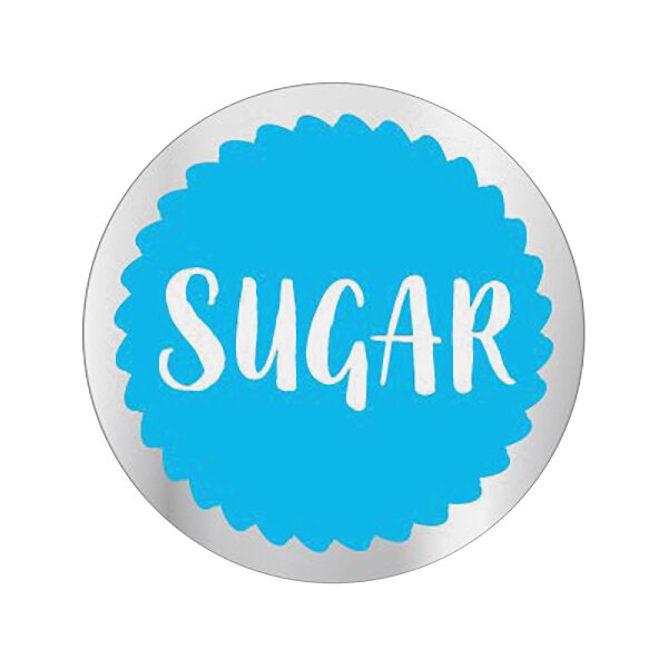 Bollin 1" Round Permanent Sugar Bakery Label - 1,000/Roll