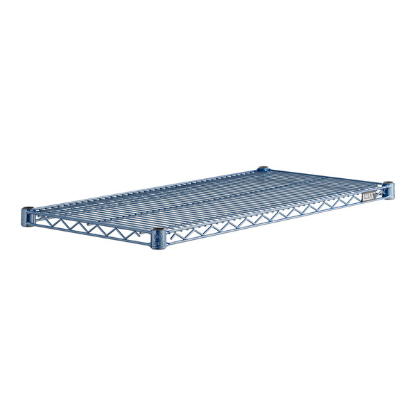 Lavex Pro 18" x 36" NSF Blue Epoxy Heavy-Duty Wire Shelf with ...