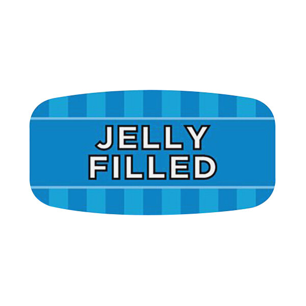 Bollin 5/8" x 1 1/4" Rectangular Permanent Jelly Filled Bakery Label ...