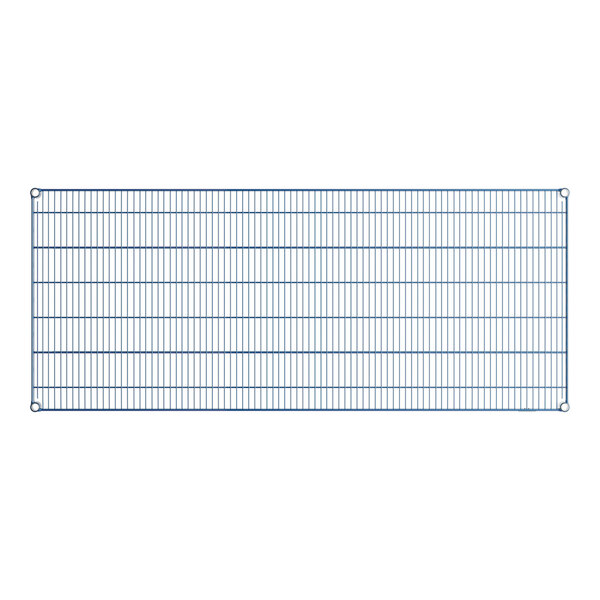 Lavex Pro 30" x 72" NSF Blue Epoxy Heavy-Duty Wire Shelf with ...