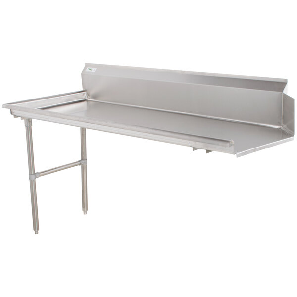 Regency 16 Gauge 6' Clean Dish Table - Right Drainboard