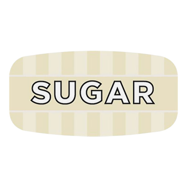 Bollin 5/8" x 1 1/4" Rectangular Permanent Sugar Bakery Label - 1,000/Roll