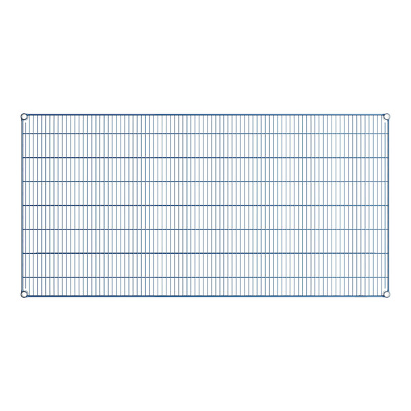 Lavex Pro 36" x 72" NSF Blue Epoxy Heavy-Duty Wire Shelf with ...
