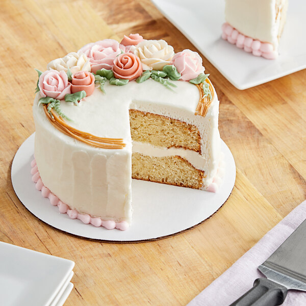 Wilton 8'' Corrugated White Cake Circle - 12/Pack