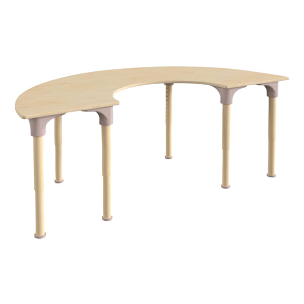 Flash Furniture Bright Beginnings 15"-23" Adjustable Height Half Circle ...