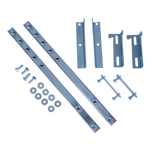 Retail Space Solutions Magna-Bar 5 1/2" Zinc-Plated Steel Vertical ...