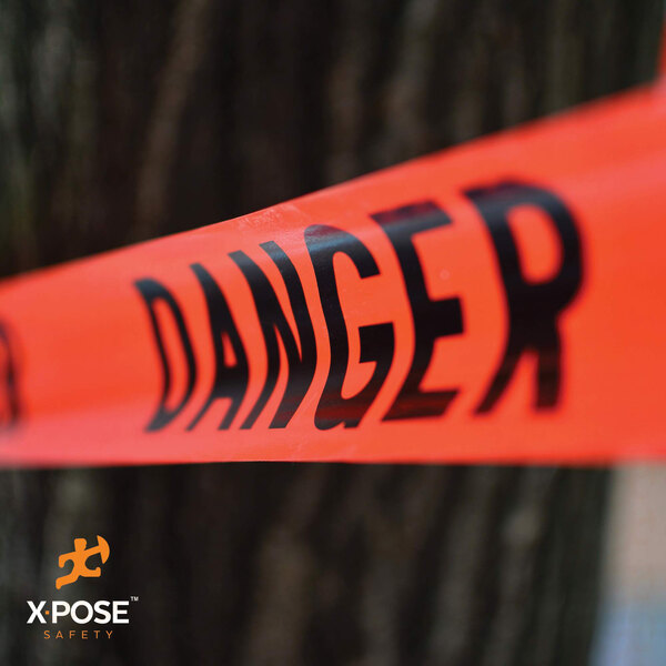 Xpose Safety 3" x 1000' Red / Black Industrial Grade "Danger" Safety ...