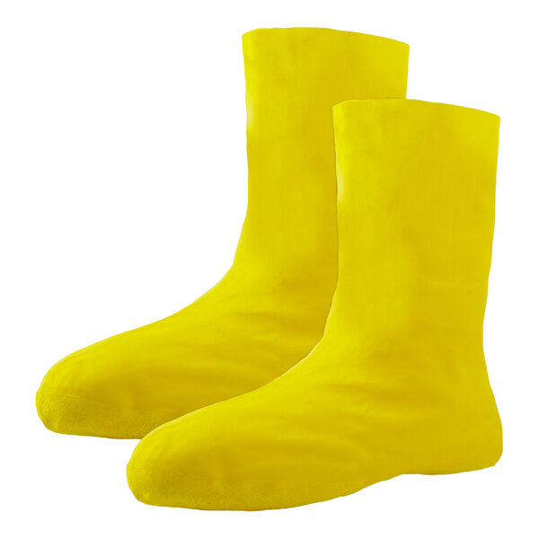 Xpose Safety Yellow Latex Waterproof Boot Covers NB200-2XL - 2X