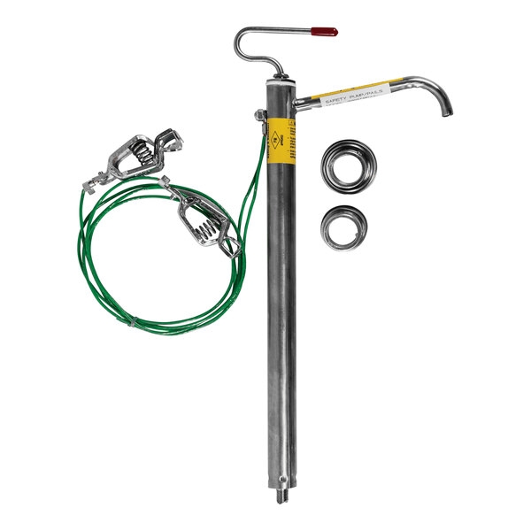 Justrite Stainless Steel Piston Safety Drum Pump for 5 Gallon Pails 07713