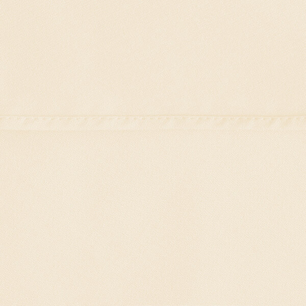 Oxford 120" Round Ivory 100% Spun Polyester Hemmed Edge Cloth Table ...