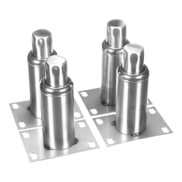 Henny Penny 14647 4" Flange-Mounted Leg Assembly for HHC Series - 4/Pack