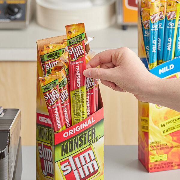 Slim Jim Original Monster Meat Stick 1.94 oz. - 18/Pack