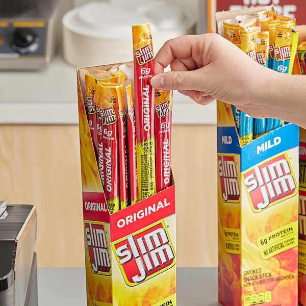 Slim Jim Original Meat Stick 0.97 oz. - 24/Pack