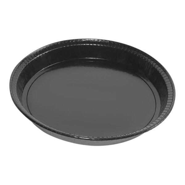 Solut Bake and Show 10 1/4" Round Black Corrugated Oven Safe Paperboard ...