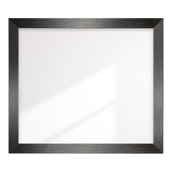 BrandtWorks 40" x 46" Scratched Black Finish Mirror