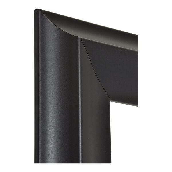 BrandtWorks 31" x 40" Modern Niantic Matte Black Finish Mirror