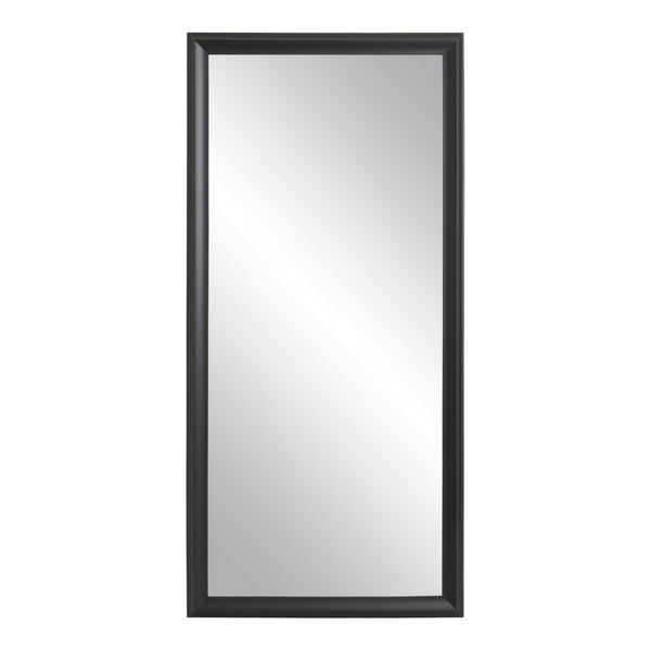 BrandtWorks 31" x 70" Modern Niantic Matte Black Finish Mirror