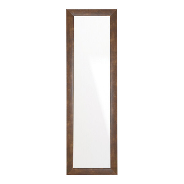 BrandtWorks 21 1/2" x 71" Contemporary Mocha Walnut Brown Finish Mirror