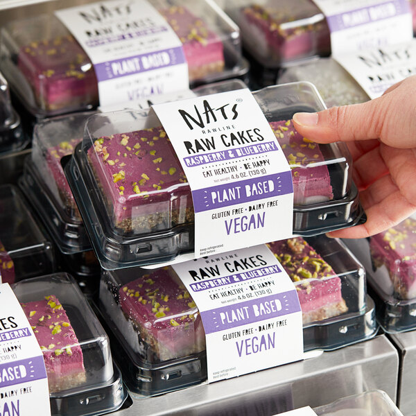 Nats Rawline Plant-Based Vegan Raspberry and Blueberry Raw Cake Square ...