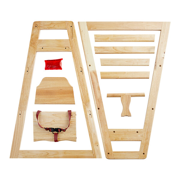 Lancaster Table & Seating Bar Height Wooden High Chair with Natural ...