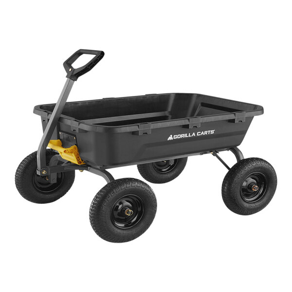Gorilla GCG-12 1,600 lb. Heavy-Duty Poly Yard Dump Cart