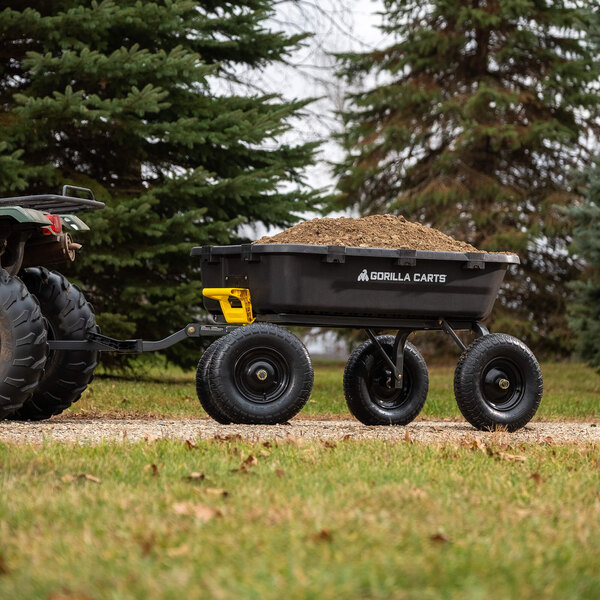 Gorilla GCG-12 1,600 lb. Heavy-Duty Poly Yard Dump Cart