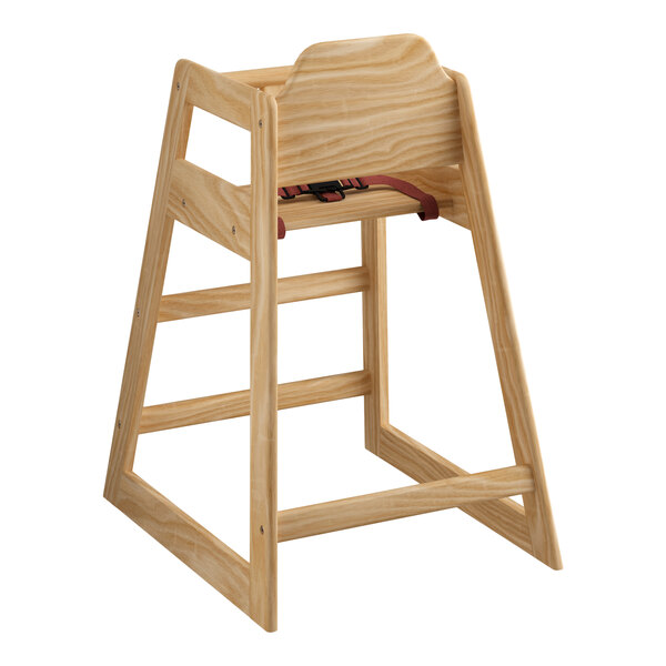 Lancaster Table & Seating Standard Height Wooden High Chair with ...