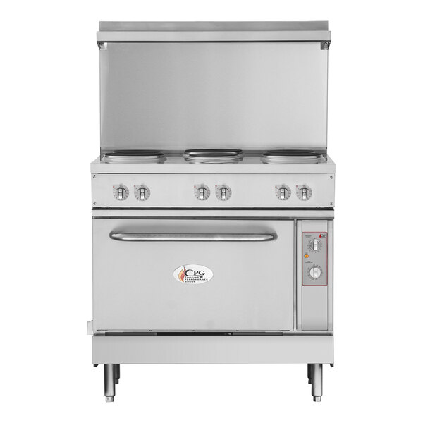 Cooking Performance Group ER36-240-1 36" 6-Burner Electric Range with ...